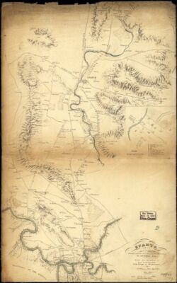 14" x 24" 1863 Map of Sparta and its Vicinity Sparta, Tennessee | eBay