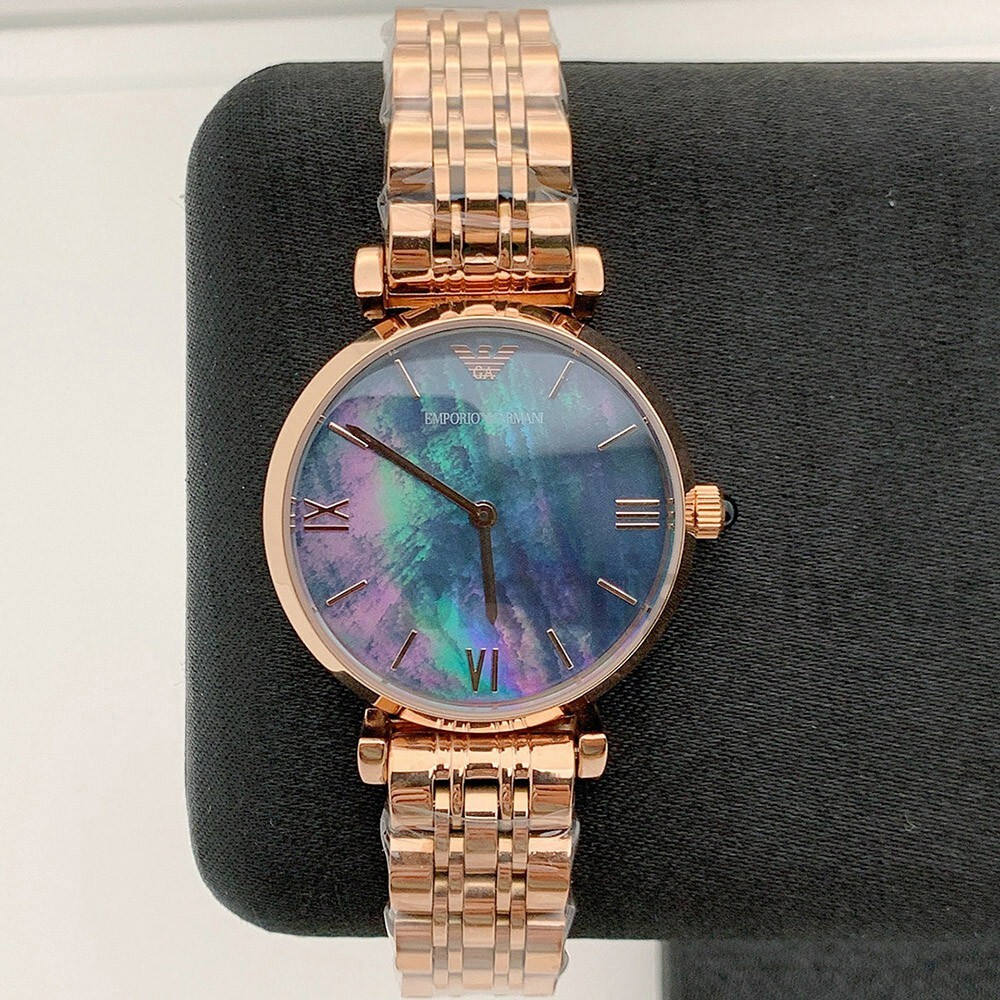 Emporio Armani AR11145 Rose Gold Mother of Pearl Wrist Watch for Women ...