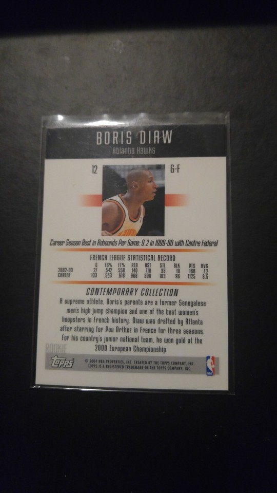 2003-04 Topps Contemporary Collection Boris Diaw #12 Rookie | eBay