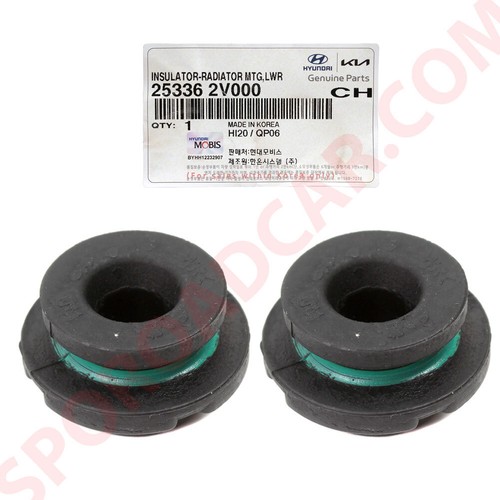 Radiator Lower Insulator Rubber 2P for Veloster Sonata Elantra Accent ...