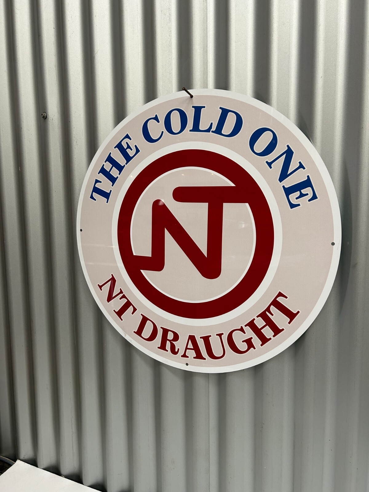 NT DRAUGHT DARWIN STUBBY 560 MM DIAMETER METAL SIGN NORTHERN TERRITORY ...