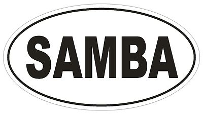 SAMBA Oval Bumper Sticker or Helmet Sticker D1858 Euro Oval Dance | eBay