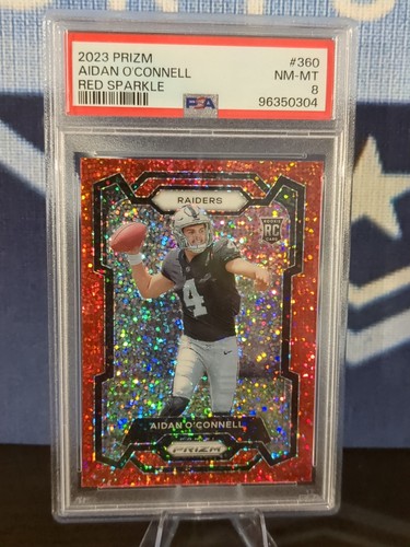 2023 Panini Prizm - Rookies Aidan O'Connell #360 Red Sparkle Prizm (RC ...