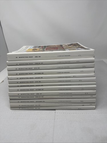 LOT of 15 Architectural Digest Magazines 1996 1998 | eBay