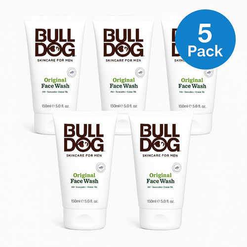 Bulldog Original Face Wash 5 fl oz – Pack of 5 – Men’s Daily Cleanser ...
