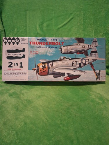 Vintage 1964 HAWK #212-200 REPUBLIC P-47D THUNDERBOLT (Chrome Plated) 1 ...