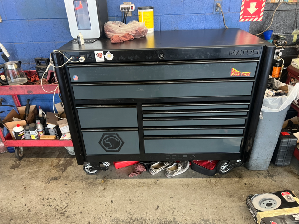Matco 6s Tool Box Thunderstorm Gray/Black Trim | 57in. | 9 Drawers ...
