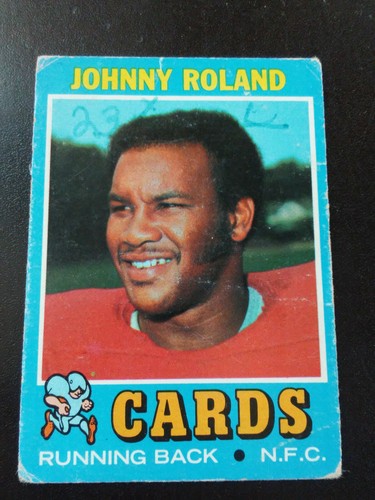 FREE SHIPPING-Johnny Roland-1971 Topps Football-very good/3-no.123 ...