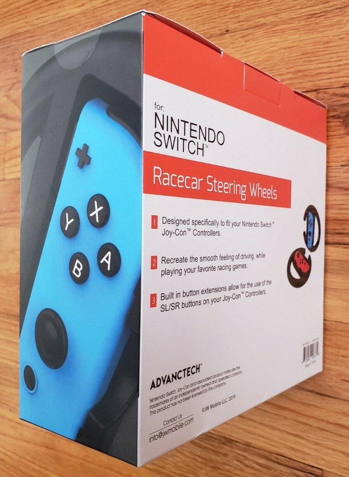 NEW Advantech Nintendo Switch Racecar Steering Wheels, Controller ...