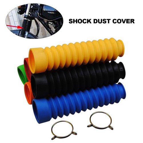 2Pcs Motorcycle Protector Front Fork Cover Protector Gator Boot Shock ...