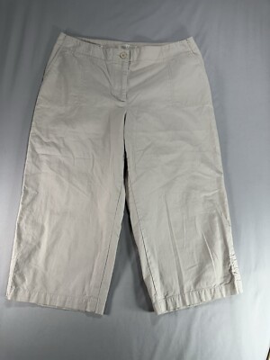 Women’s Talbots heritage tan capris size 12 P #736 | eBay