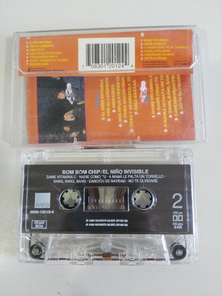 BOM BOM CHIP El Niño Invisibile BSO CINTA TAPE CASSETTE 1995 BANDA ...