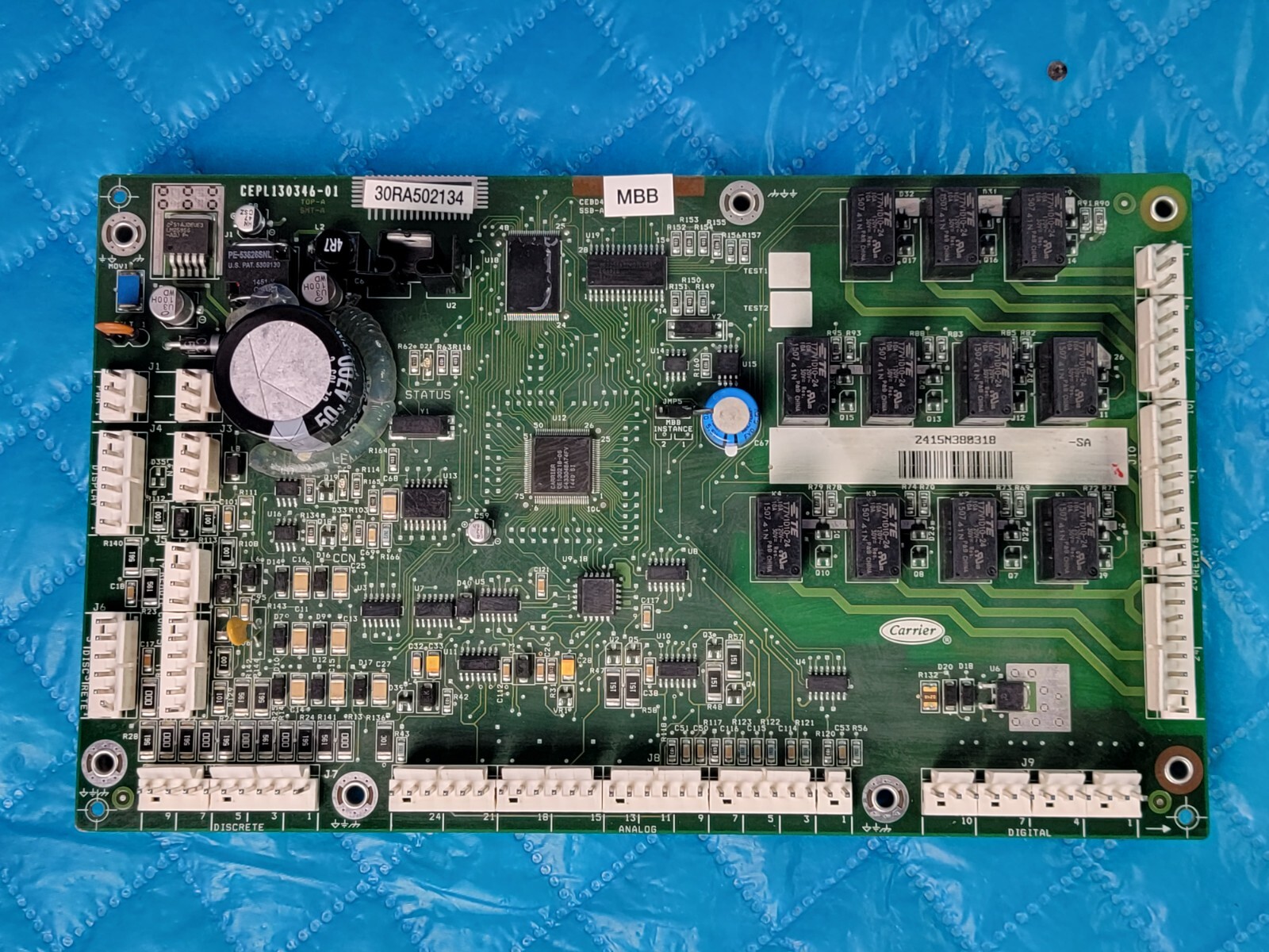 Carrier Circuit Board Chiller Control Model Cepl130346-01 Assy ...