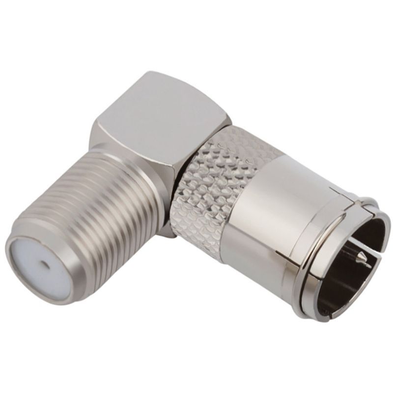 5 Pcs Type 90 Degree Male to Female Coaxial RG6 Adapter | eBay