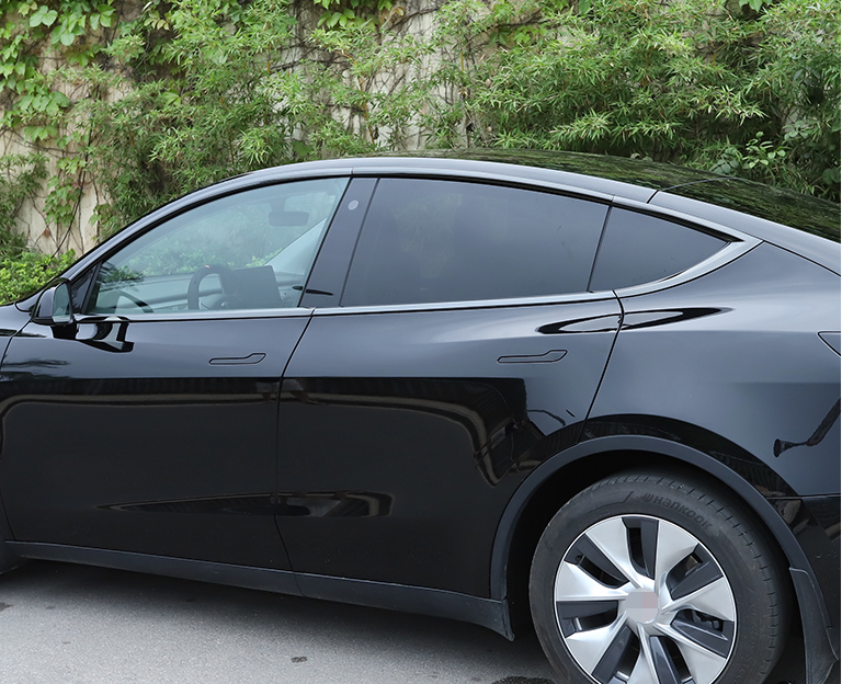Black Titanium Windows Strip Sill Molding Cover Trim For Tesla Model Y ...