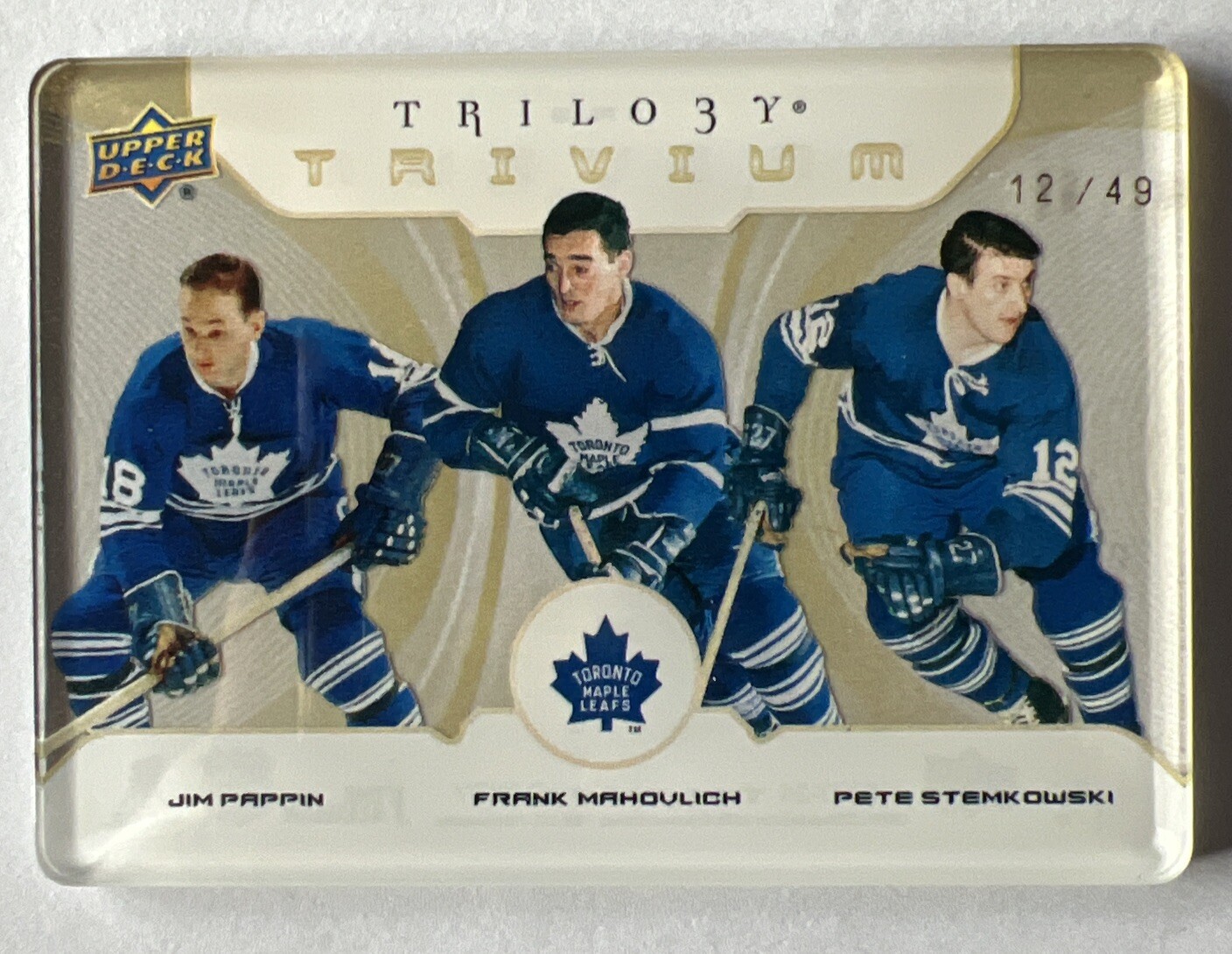 Jim PAPPIN Frank MAOVLICH Pete STEMKOWSKI 2023-24 Trilogy TRIVIUM #12/ ...