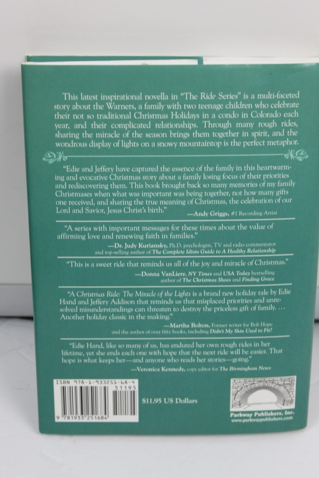 A Christmas Ride: The Miracle of Lights: Gift of Family by Hand, Edie ...