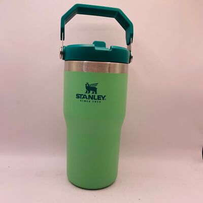 STANLEY ICEFLOW "JADE" 20 OZ HANDLE CARRY STAINLESS STEEL FLIP STRAW ...