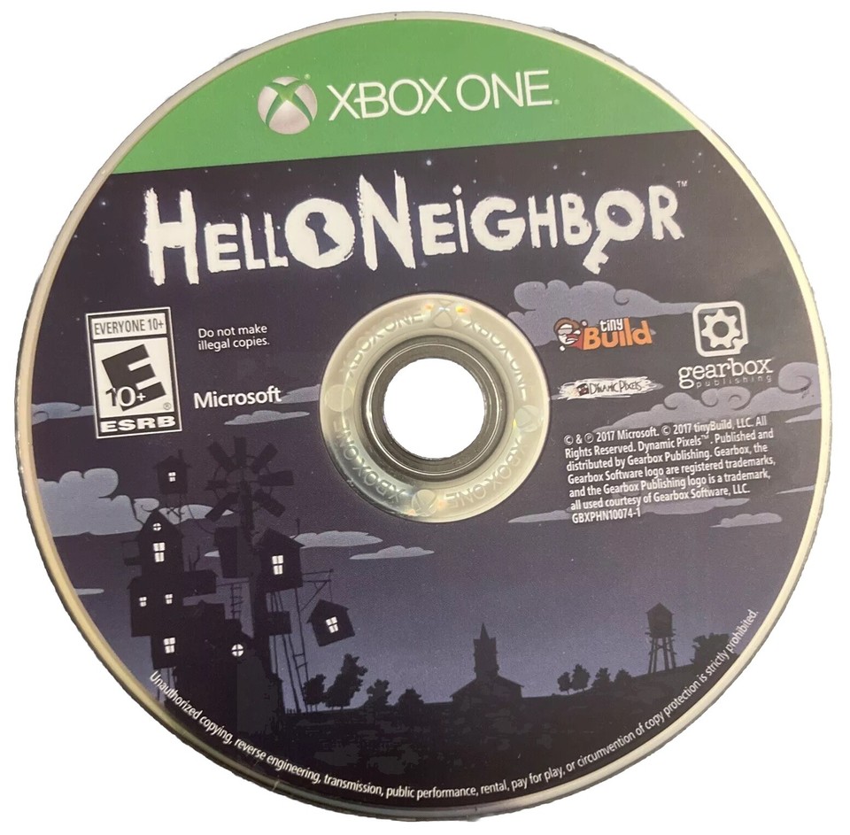 Hello Neighbor Xbox One Game - Tested & Working - Great Condition ...