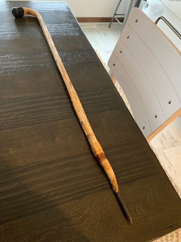 Antique Old Folk Art Knobby Top Walking Stick Cane | eBay