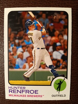 HUNTER RENFROE BREWERS 2022 TOPPS HERITAGE BASEBALL CARD #156 | eBay