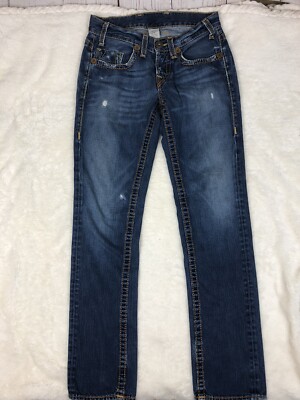 True Religion Women's Jeans Leather Tag AUTHENTIC World Tour Sz 29 ...