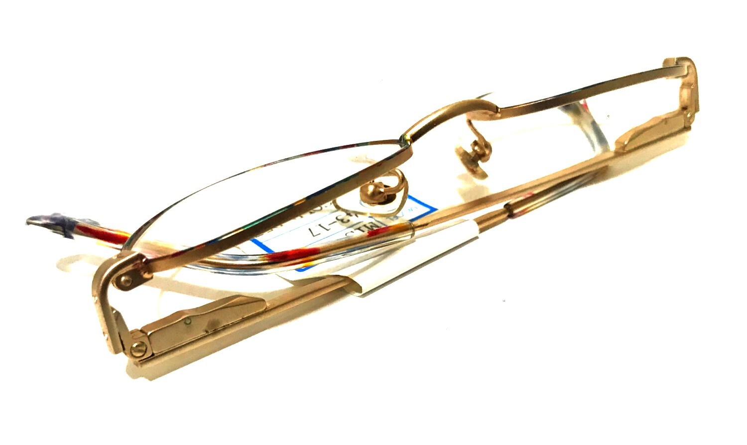 Wing Shing MTS-699 Full Rim Eyeglasses Frames 43-17-125 Gold Multi ...