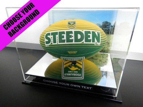 NRL Football Mirror Display Case - Rugby League Sports Memorabilia Lego ...