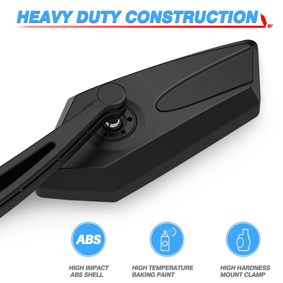 Handlebar Mirrors Bike Mirror Handlebar Mount Rotatable Rear View Side ...