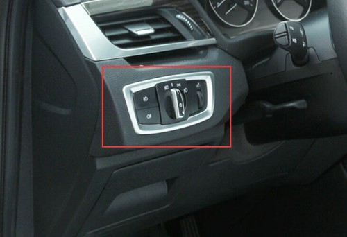 Fit For BMW X1 F48 2016-2021 Matte Silver Headlight Control Button ...