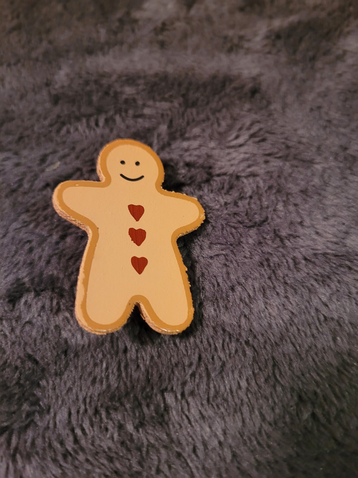 Vintage Wooden Articulating Gingerbread Man Brooch Pin Christmas | eBay