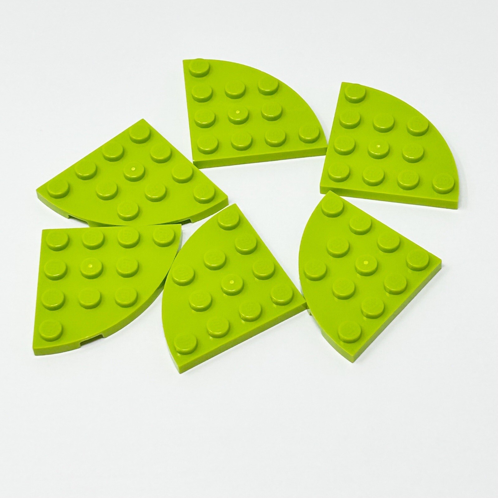 30565 LEGO Parts Plate Round Corner 4x4 LIME (6) | eBay