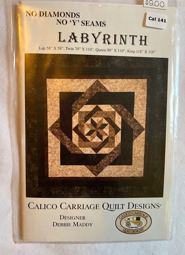 Labyrinth Quilt Pattern, Calico Carriage Quilt Designs, Debbie Maddy ...