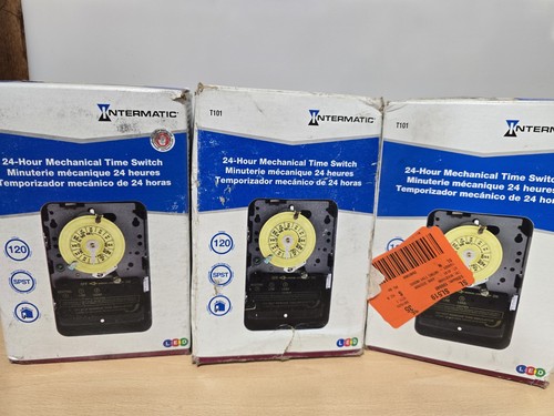 Intermatic T101 24 Hour Mechanical Time Switch Single Pole Single Throw ...