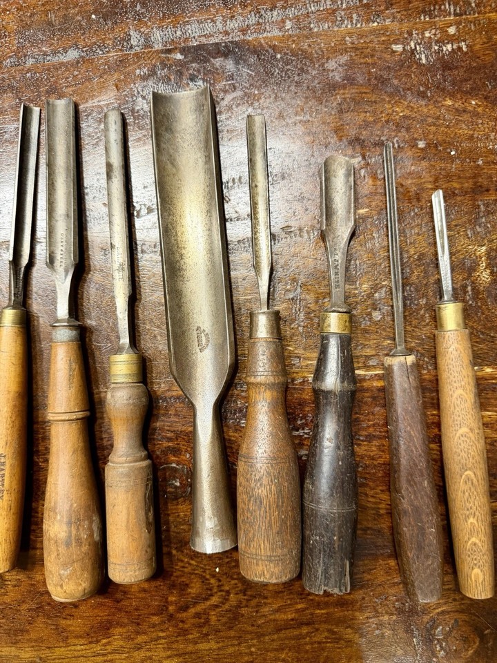 Large Lot Of Antique Woodworking Gouges | eBay