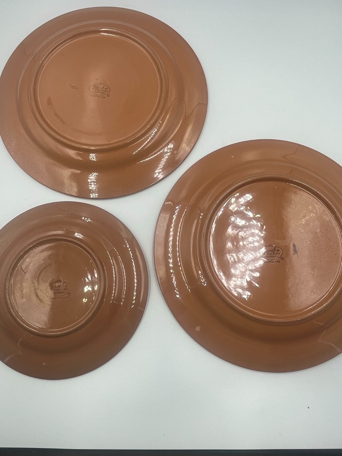 Country Life Farmer and Pig Plates Stangl Pottery Trenton NJ EUC ...