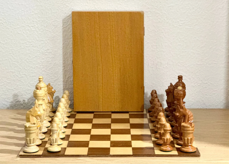 Chess set German chess set Chess vintage Chess box Chess pieces Custom ...