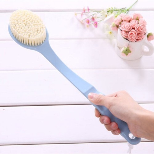 Soft Body Scrubber Shower Exfoliating Scrubs Long Handle Bath Brush ...