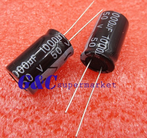 10PCS 1000uF 50V 105C Radial Electrolytic Capacitor 13x21mm GOOD ...