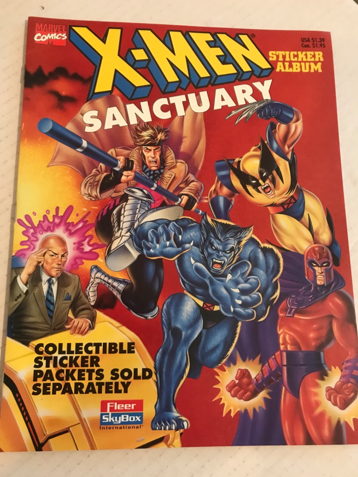 X-MEN SANCTUARY Sticker Album : Marvel Comics 1996 NM-; Fleer Skybox ...