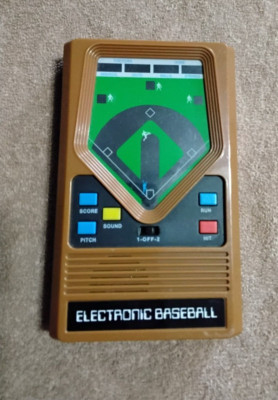 Vintage 2001 Mattel Electronic Baseball Handheld Classic Game Tested ...