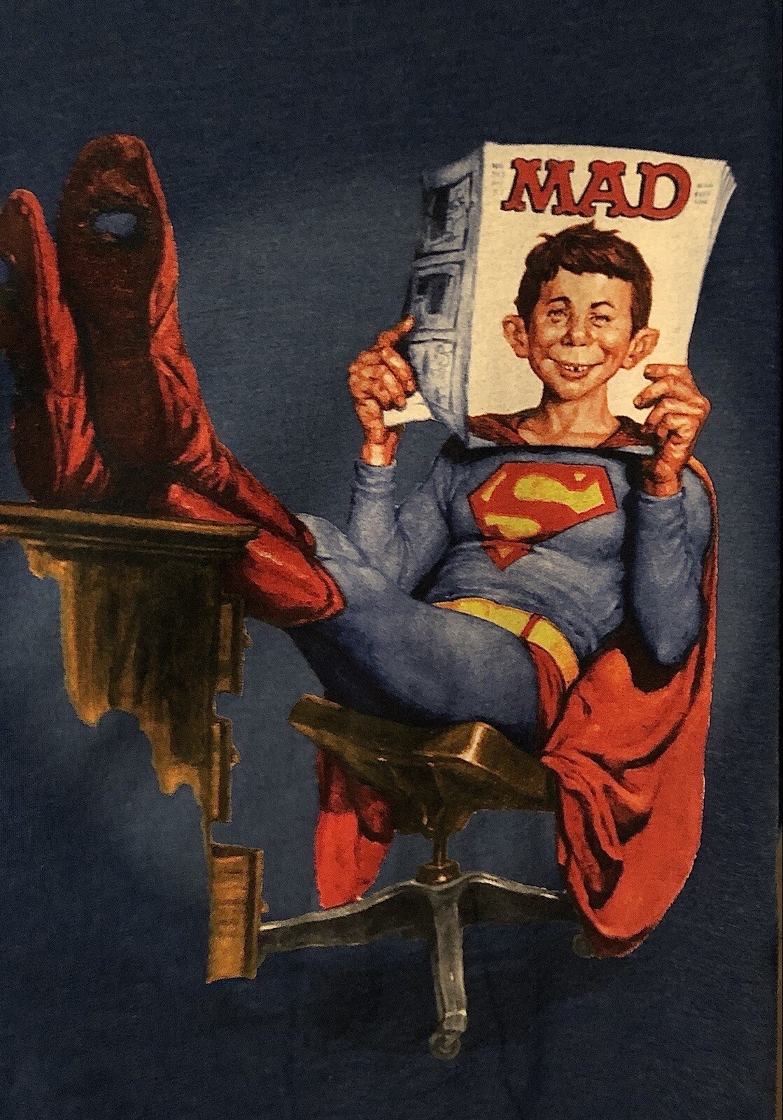 *RARE* OFFICIALLY LICENSED “MAD MAGAZINE” SUPERMAN T-… - Gem