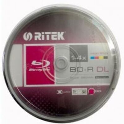 25 x Ritek Blu-ray BD-R 4x 50GB inkjet printable - High Capacity Blu ...