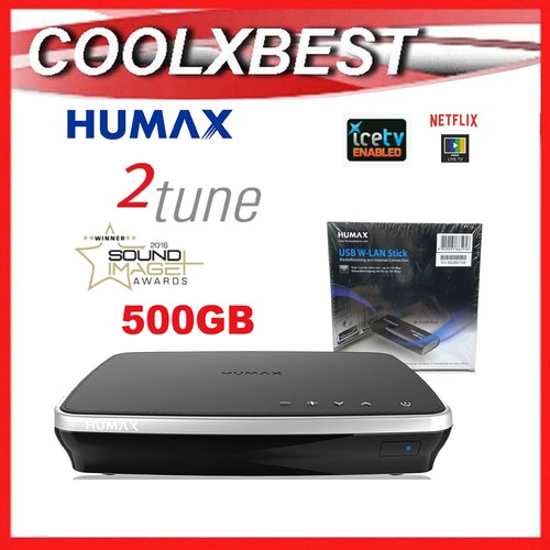 HUMAX 2Tune HDR-3000T Twin HD Tuner Set Top Box Quad Recorder 500GB HDD ...