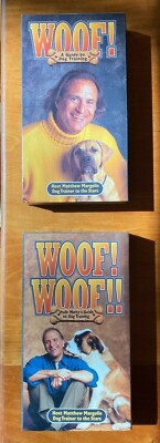 WOOF! and WOOF! WOOF!!, Guide to dog training, Two VHS, New, Sealed ...