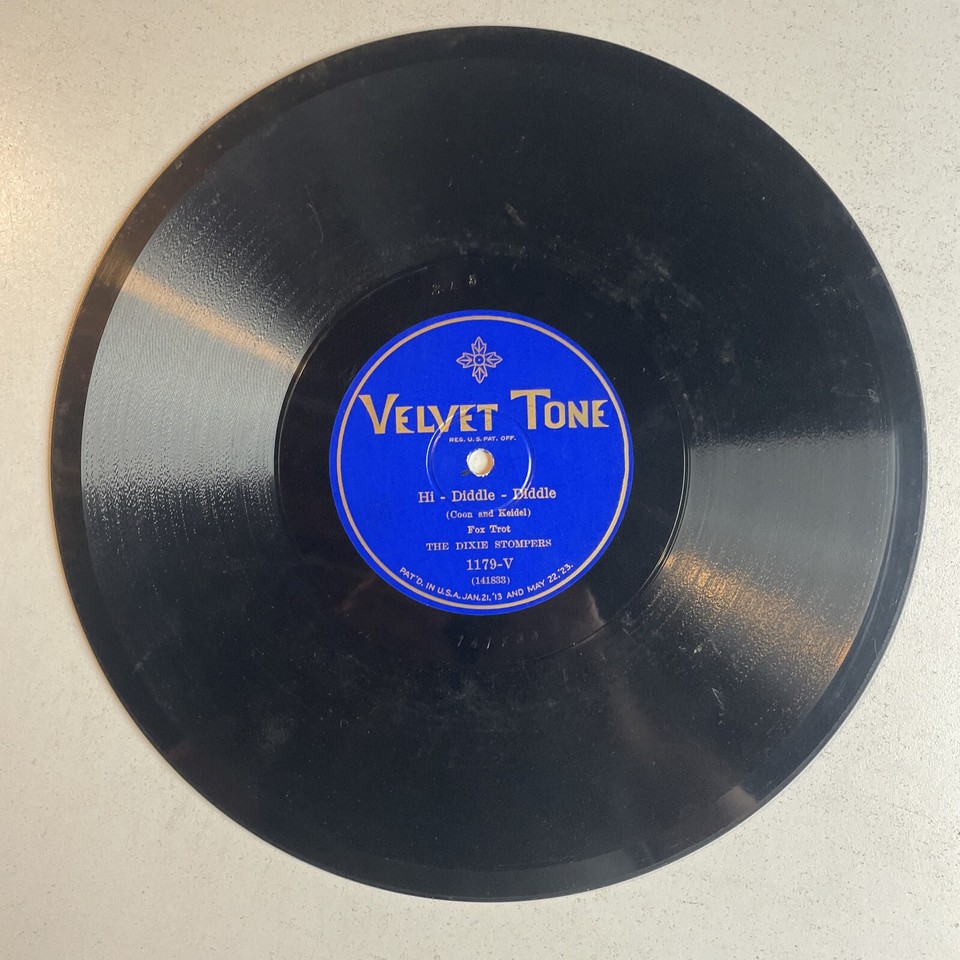 10" 78 RPM-Dixie Stompers-Hi Diddle Diddle/Original Indiana Five-So Is ...