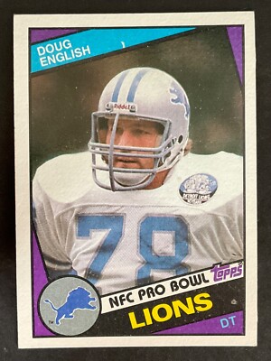 Doug English 1984 Topps Football Card #253 - Detroit Lions Pro Bowl ...