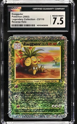Pokémon CGC 7.5 NM+ Exeggutor Legendary Collection Reverse Holo Rare ...