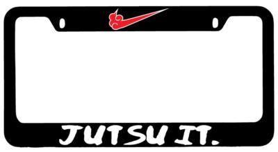 Jutsu It Black METAL License Plate Frame Naruto | eBay