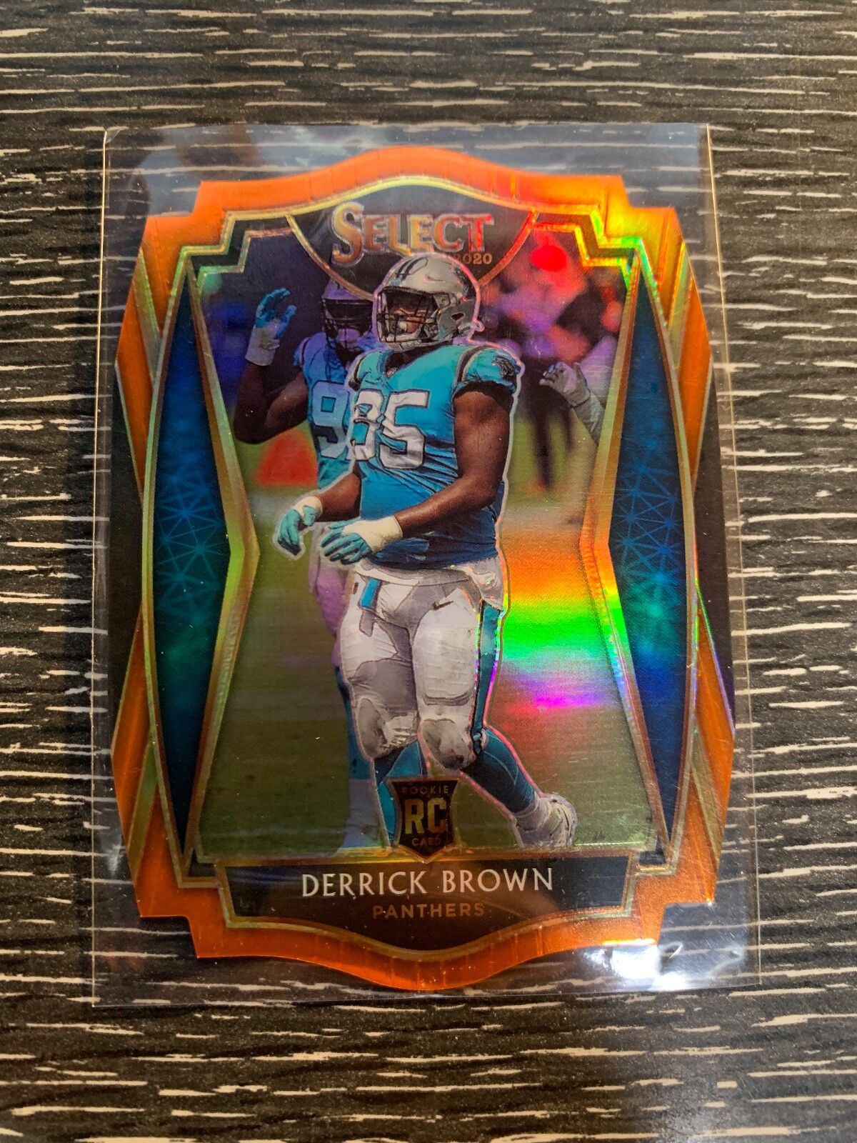 2020 Select Prizm Orange Die Cut #187 Derrick Brown | eBay